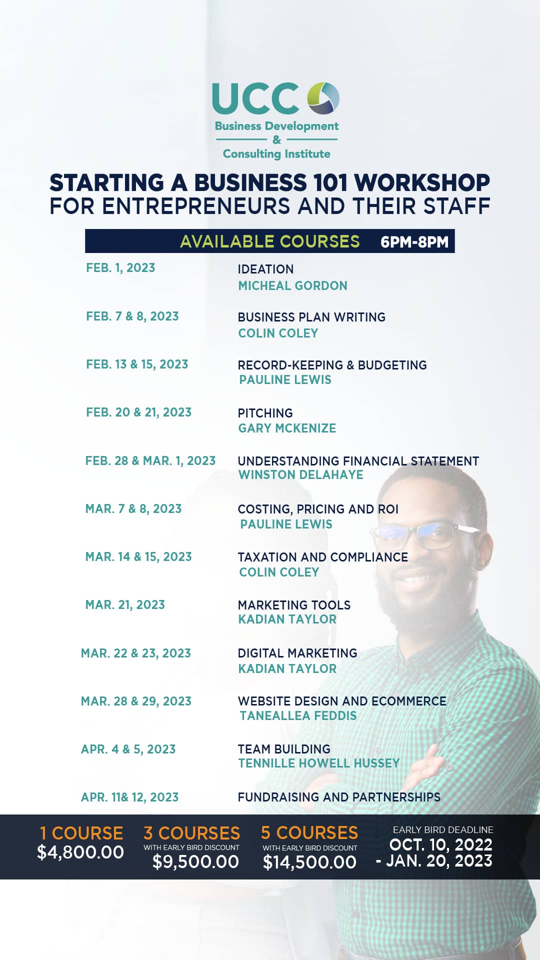 Workshops – UCC BDCI